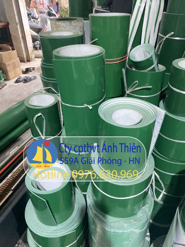 BĂNG TẢI PVC XANH TRƠN