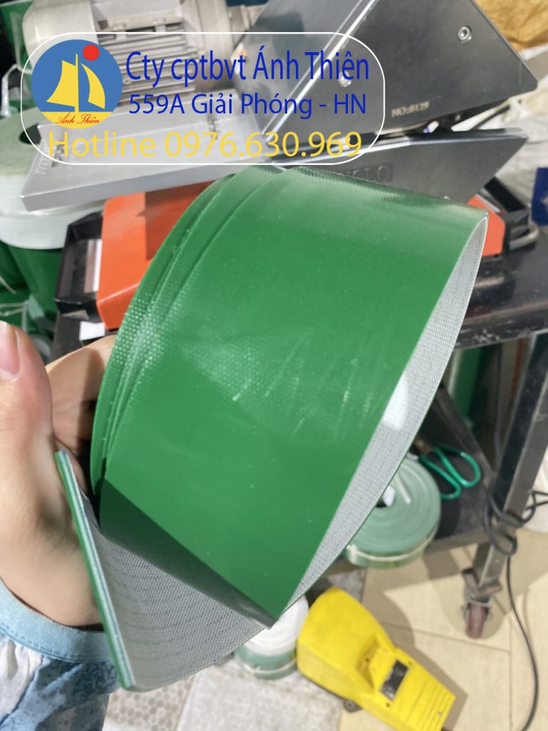 BĂNG TẢI PVC XANH TRƠN