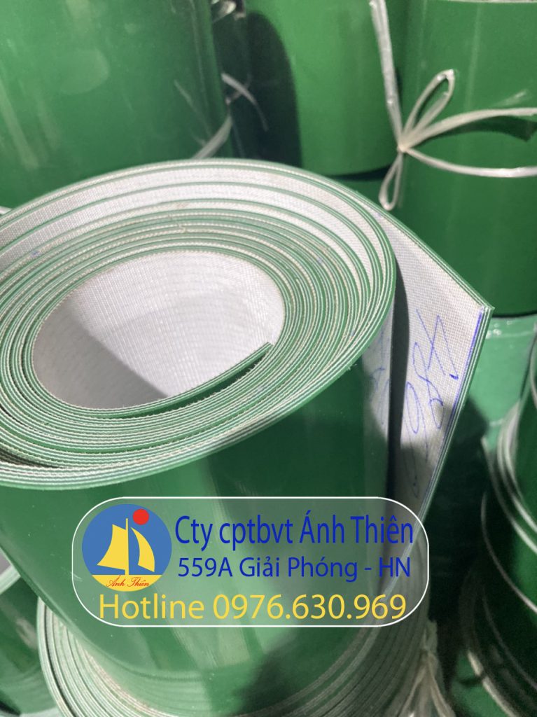 BĂNG TẢI PVC XANH TRƠN