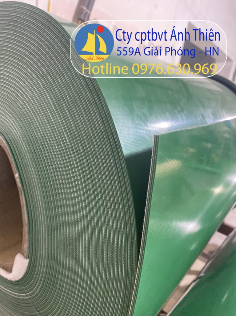 BĂNG TẢI PVC XANH TRƠN
