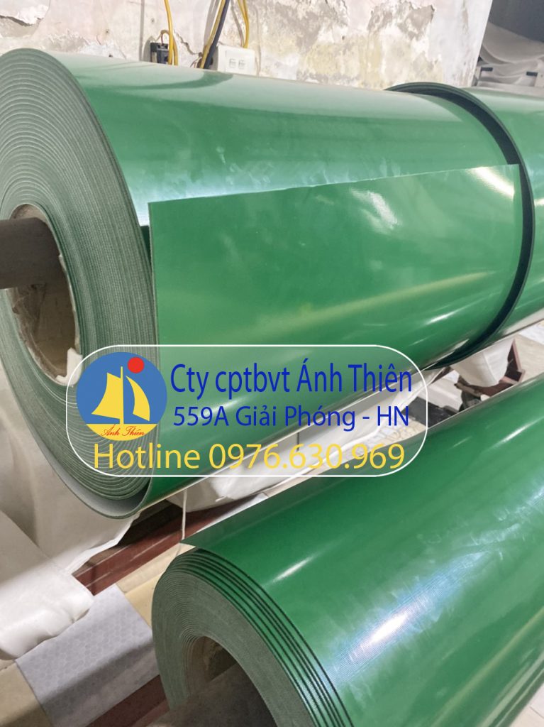 BĂNG TẢI PVC XANH TRƠN