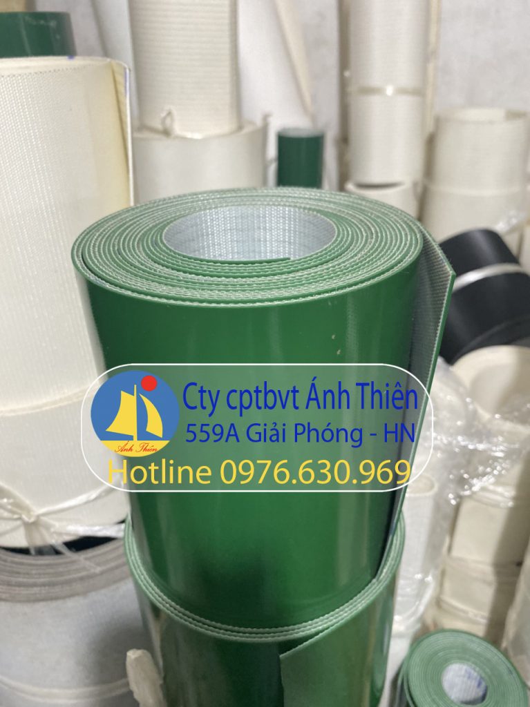BĂNG TẢI PVC XANH TRƠN