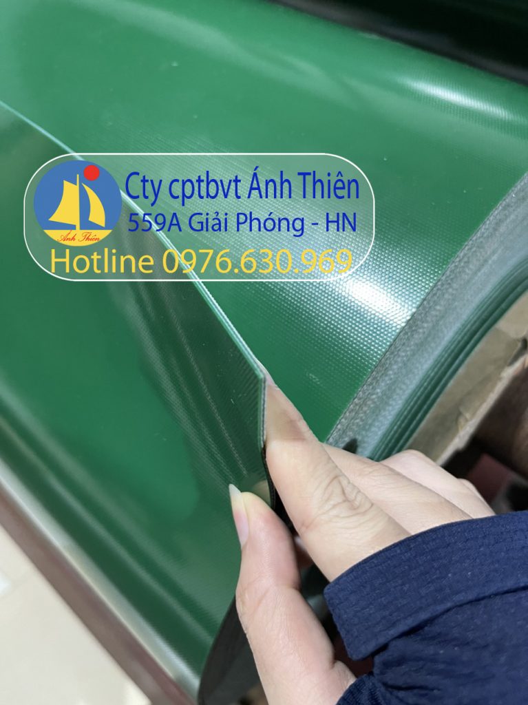 BĂNG TẢI PVC XANH TRƠN